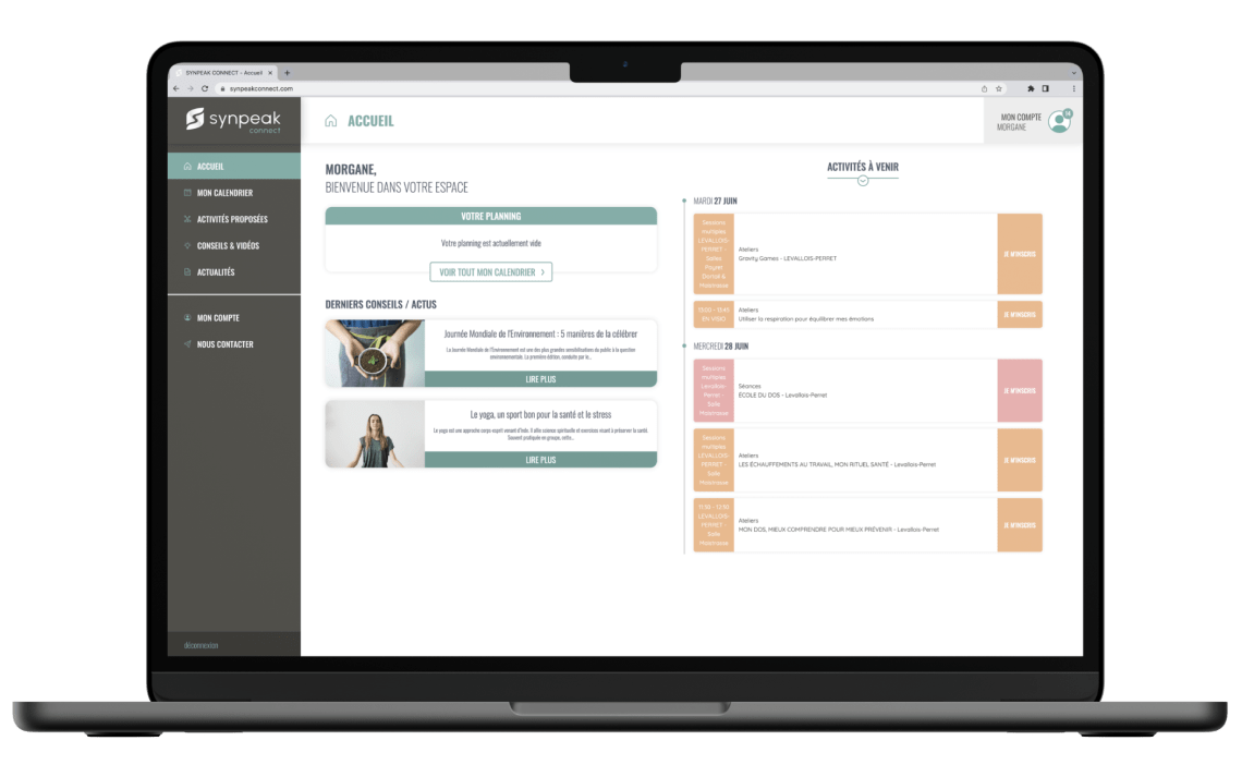 Sport en entreprise - Synpeak
